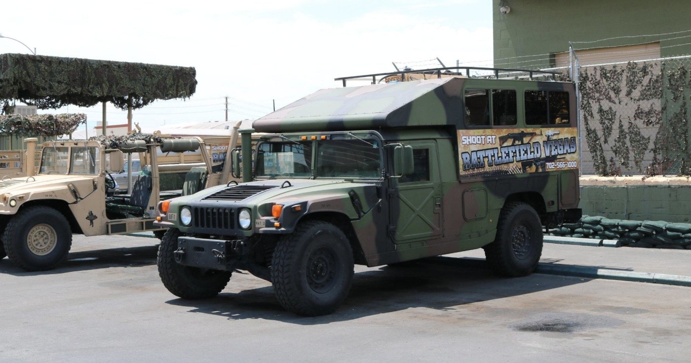 Free Humvee Pickup on Las Vegas Strip | Battlefield Vegas